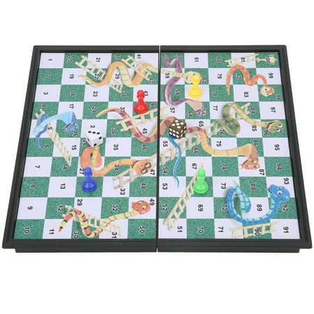 TOPINCN Snake Ladder Chess Game, Easy To Carry Collapsible Durable ...