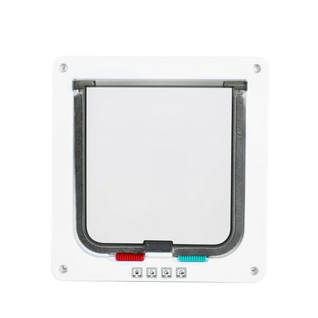 Smart Cat Door, Pet Door, Dog Gate Lockable Pet Door 4 Wage Cat Flap ...