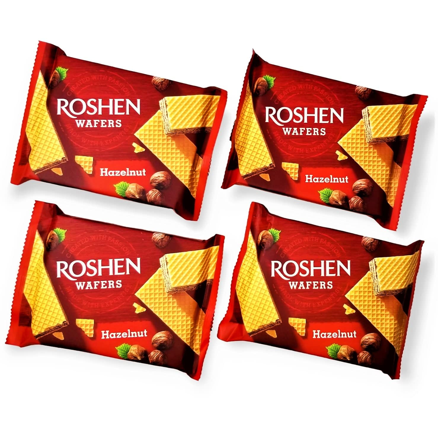 Roshen Crispy Flavorful Wafers Layered with Hazelnut Filling, Kosher ...