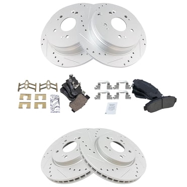 Front Brake Pad and Rotor Kit - Compatible with 2010 - 2020 Ford F-150 ...