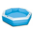 Summer Waves Inflatable Octagonal Family Pool - Walmart.com