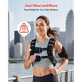 25 LBS Adjustable Buckle Weighted Training Vest with Reflective Safety ...