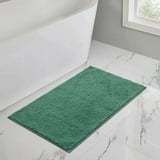 Mainstays Recycled Polyester Bath Rug 20x34 inches Green Sage Machine ...