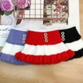 Agiufgs Knitted Scarf One Size Striped, Soft and Warm with Fashion ...