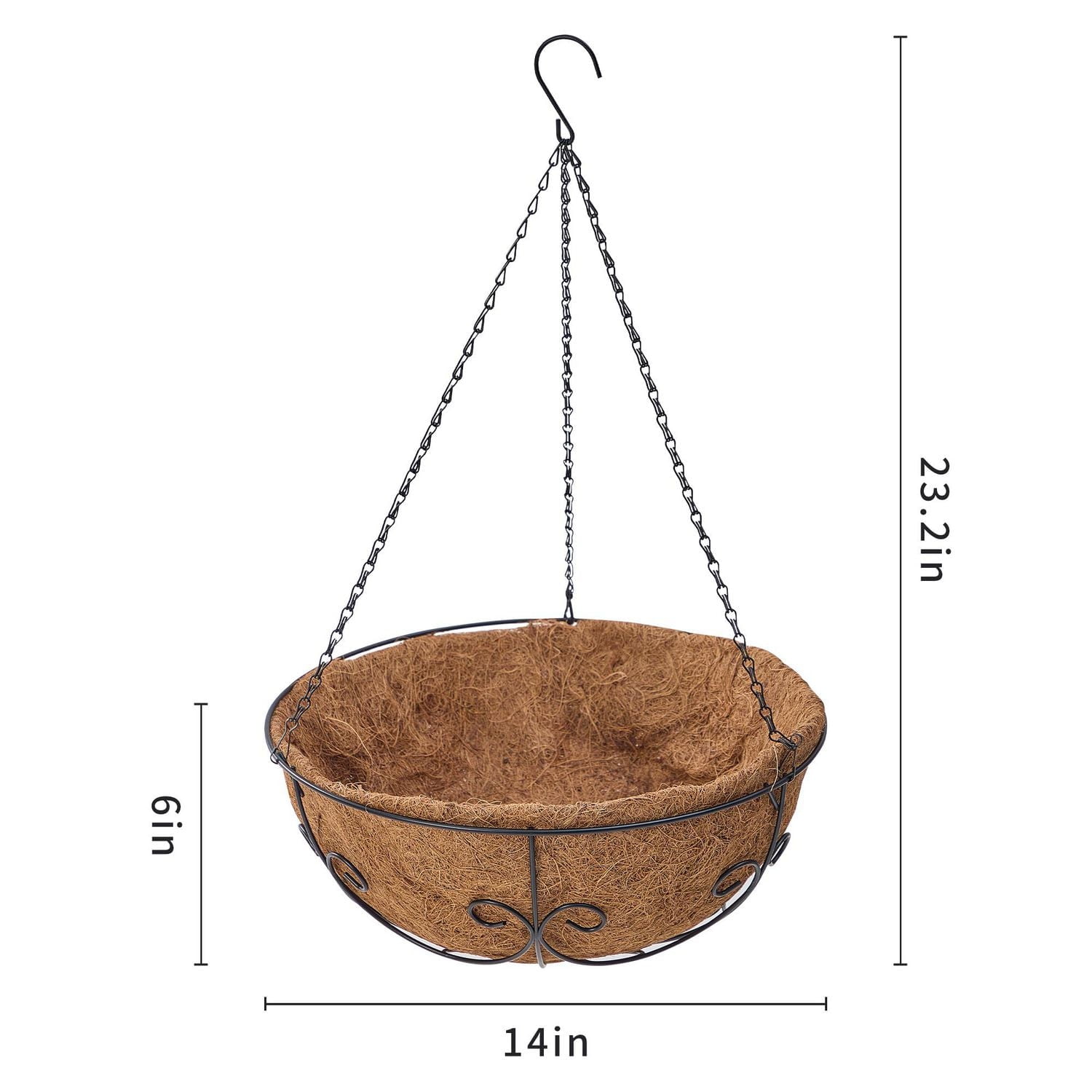Click here for Mainstays 14 In Coco Hanging Basket 14 prices
