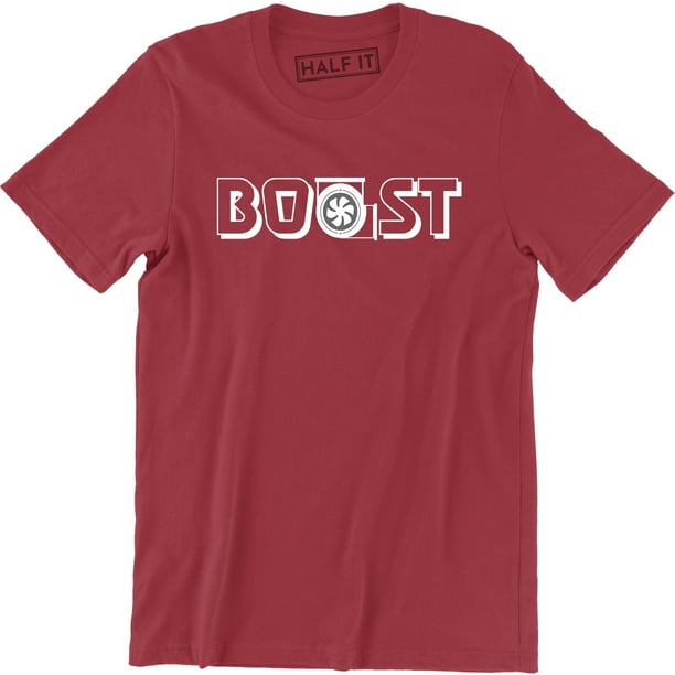 Boost Men's Street Racing Speed Turbo Engine Jdm Boosted T-Shirt ...
