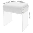 16.53x11.41x17.71 in Modern Minimalist White Clear Modern ...