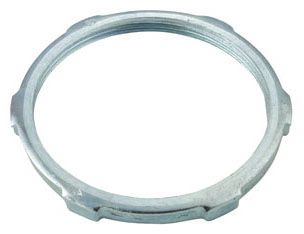 Raco Inc 1016, 4"", Zinc Electroplated Steel, Rigid Conduit Locknut , 1 ...