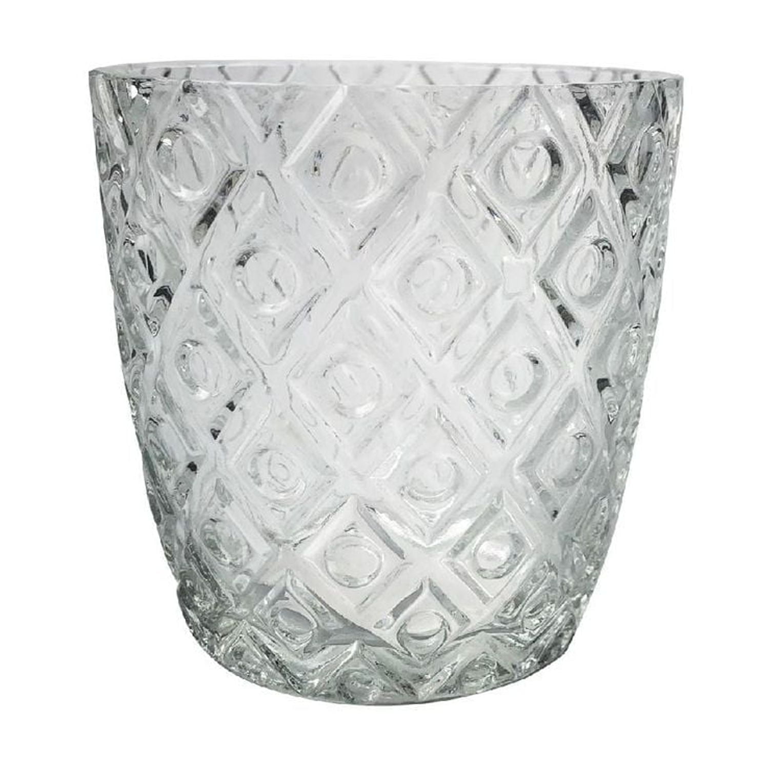 Click here for Ih Casadécor Round Glass Candle Holder (Diamond) -... prices