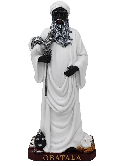 12" Orisha Obatala Statue Sculpture Yoruba Santeria African God ...