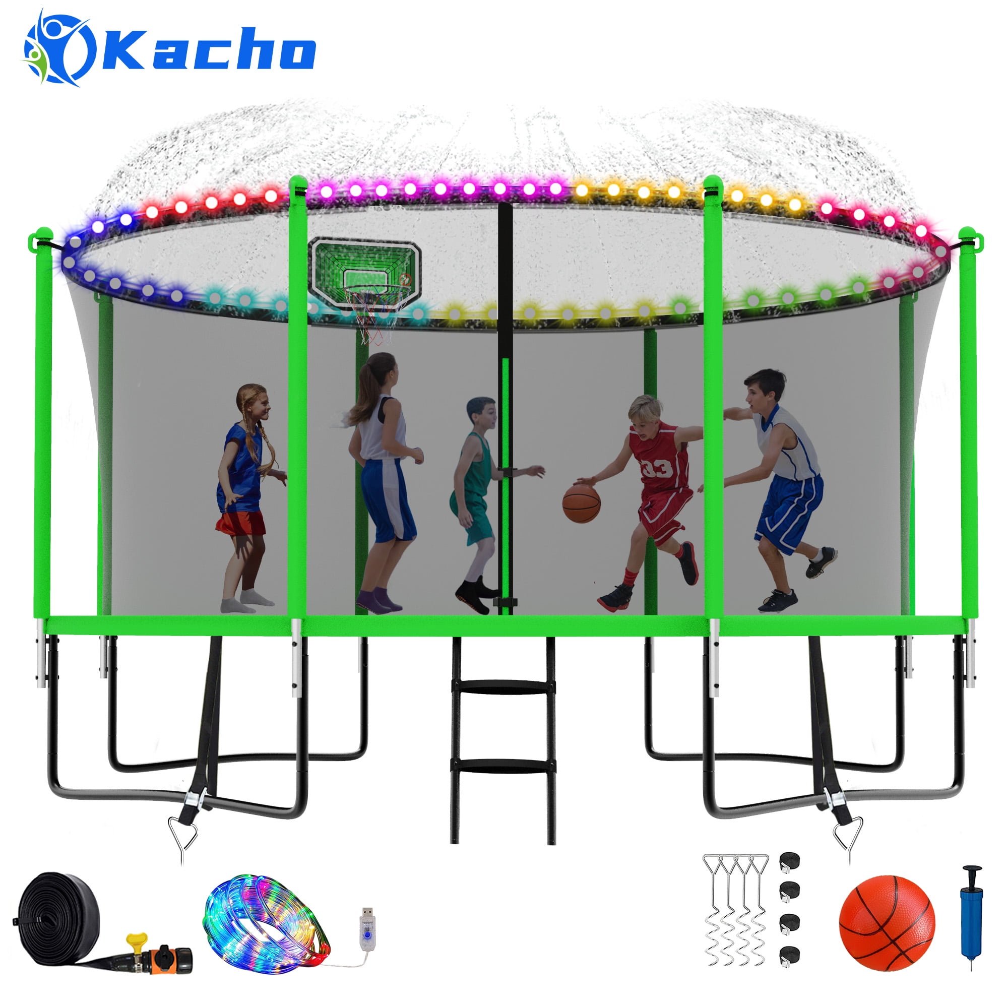 Click here for Kacho Trampoline  16ft Trampoline For 8-9 Kids Adu... prices