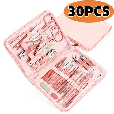 Manicure Set Professional Nail Clippers Kit Pedicure Care Tools ...