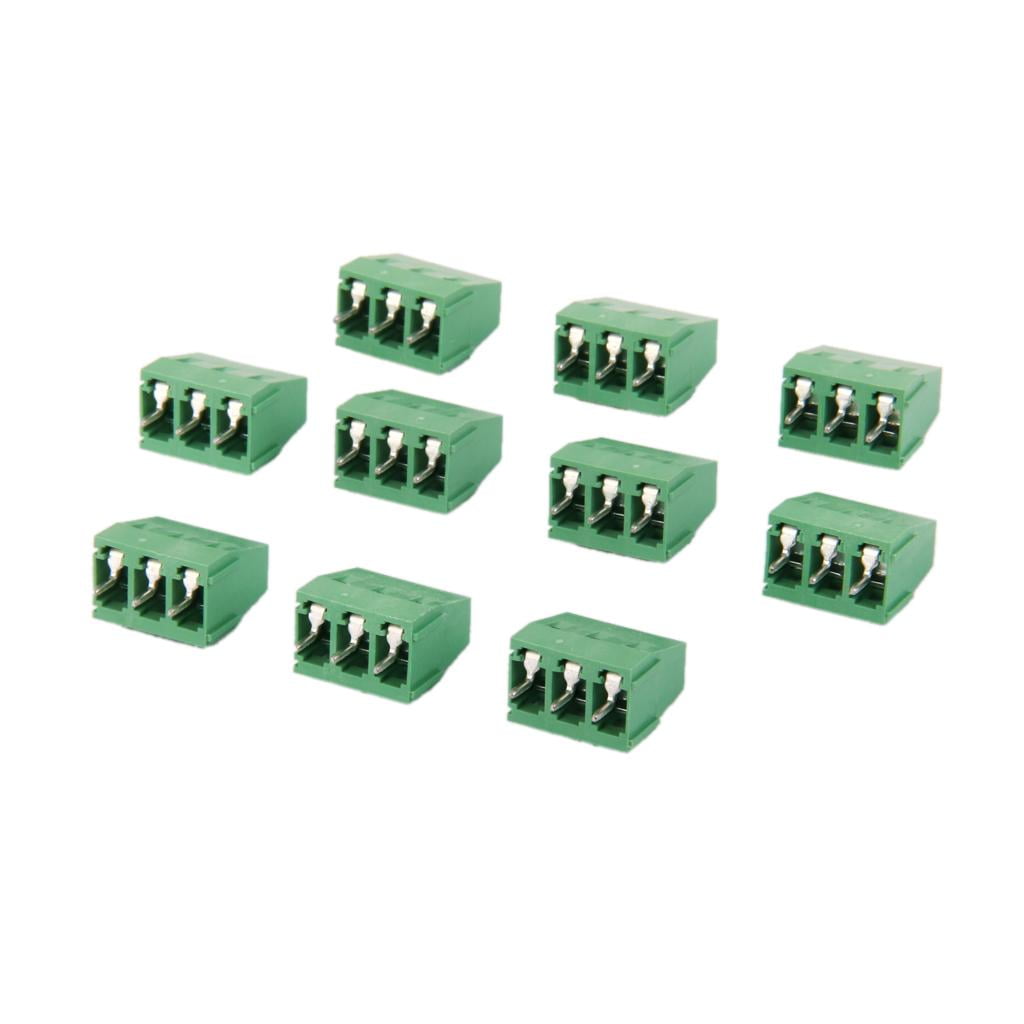 10 Piezas Terminal de Conector de Bloque de Terminales KF128-3P 5.08mm ...