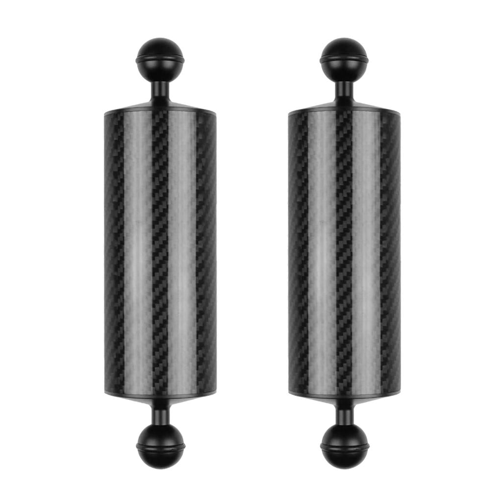2x Underwater Floating Arm Carbon Fiber Floating Double Ball Arm Diving ...