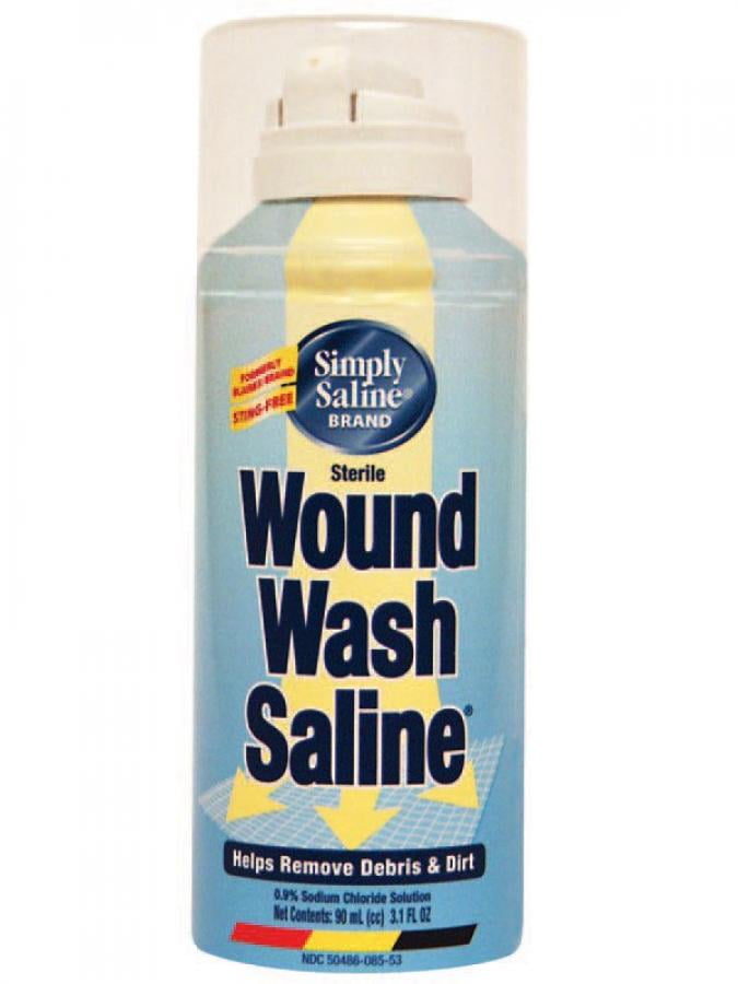 Simply Saline Wound Wash Saline, Sterile Sodium Chloride Solution, No ...
