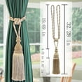 BEL AVENIR Curtain Tiebacks Tassel Rope Ties Beige - Walmart.com
