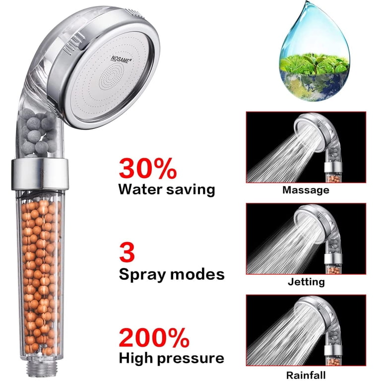 Clear Shower Filter Nosame® Led Shower Head, Filter Filtration High ...