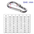 2Pcs Outdoor Spring Buckles Metal Lock Rings Safety Hook Carabiner ...