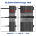 10 Pairs Black Invisible Cable Railing Kit,1/8" Swage Tensioner ...