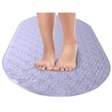 Mainstays Oval Bubble Bath Vinyl Tub Mat, Clear, 16" x 27" - Walmart.com