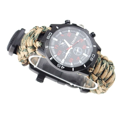 Multifunctional Hiking Outdoor Survival Watch Thermometer Watch ...