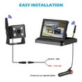 AHD Wireless Car monitor Screen 5 inch TFT LCD IR Rear View Camera ...
