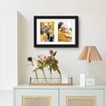 6x9 Picture Frame Double 3.5x5 Collage Picture Frame Displays Two 3.5x5 ...