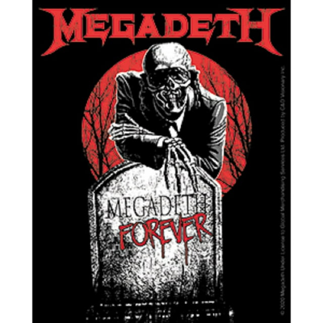 MEGADETH FOREVER STICKER - Megadeth Orignal Artwork Premium Decal ...