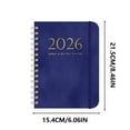 Vacemry Schedule Book, 2025 Planner with Leather Strap, A5 Spiral Bound ...