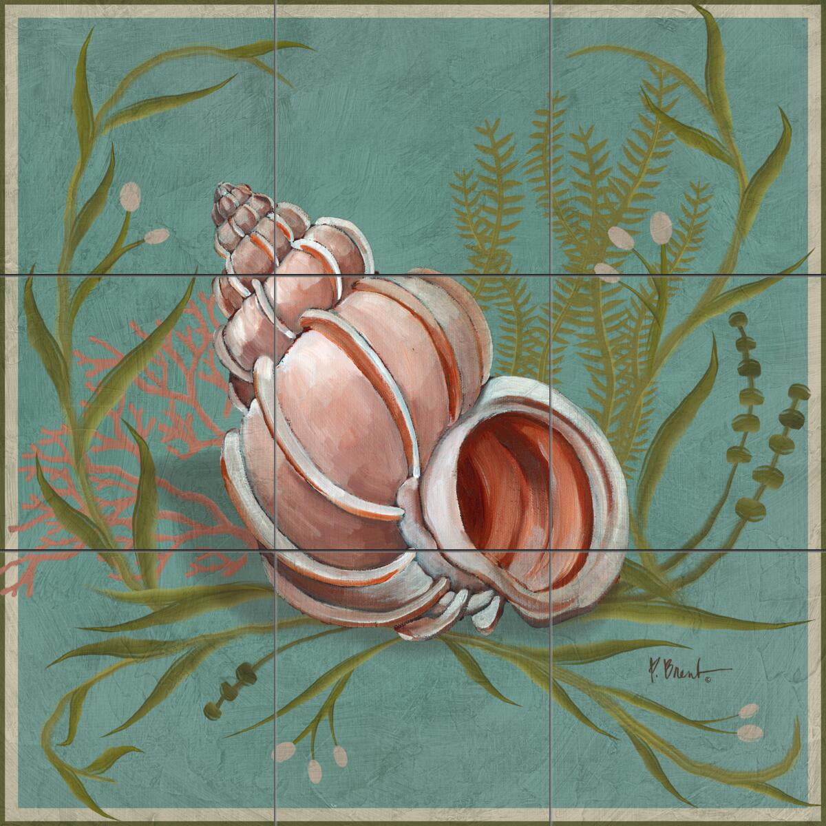 Tile Mural Bathroom Backsplash - Emerald Reef II-PB - by Paul Brent ...