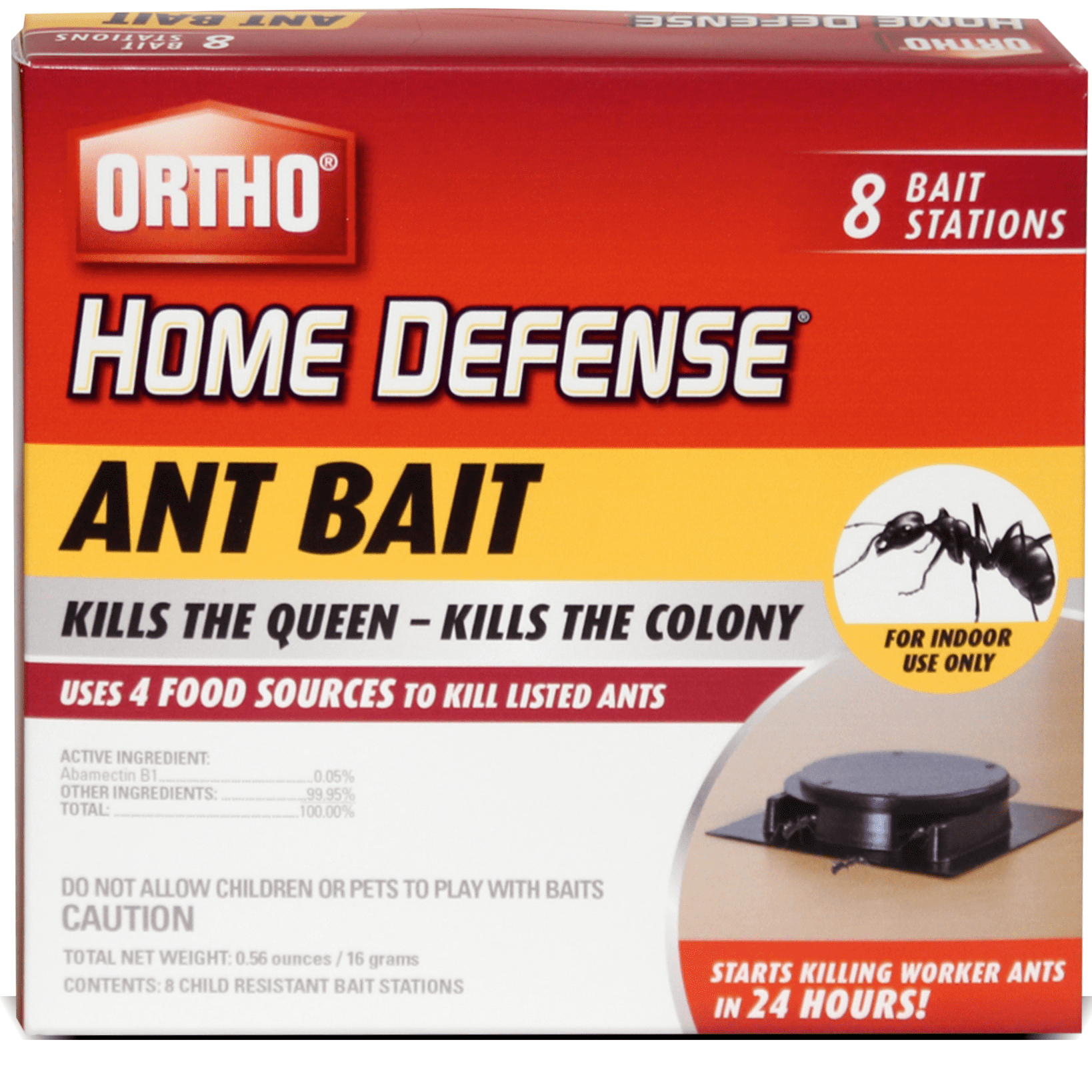 Ortho Home Defense Indoor Ant Bait Stations, Plastic, 48 Traps ...