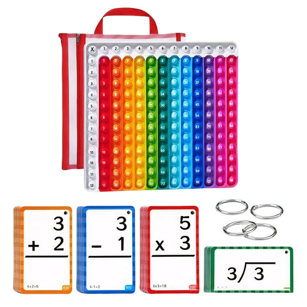 Tarjetas Flash Multiplicación Juego Matemáticas Mesa Math Toy | Walmart ...