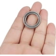 JUNXIAO-Titanium Keychain Rings Set, Side Push Split Key Ring Heavy ...