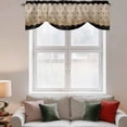 Abstract Stereo Cube Tie Up Valances Curtain, Modern Gradient Black ...