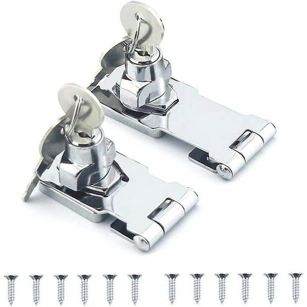 2 Piece Safety Hasp With Lockable Safety Hasp Buckle Lock Chrome-plated ...