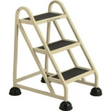 Cramer Three-Step Stop-Step Aluminum Ladder, 32 3/4" High, Beige ...