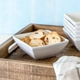 Better Homes & Gardens White Porcelain Square Appetizer Bowl, Microwave ...