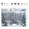 6x4FT Winter Backdrop Winter Scene Backdrop Snow Wonderland Pine Tree ...