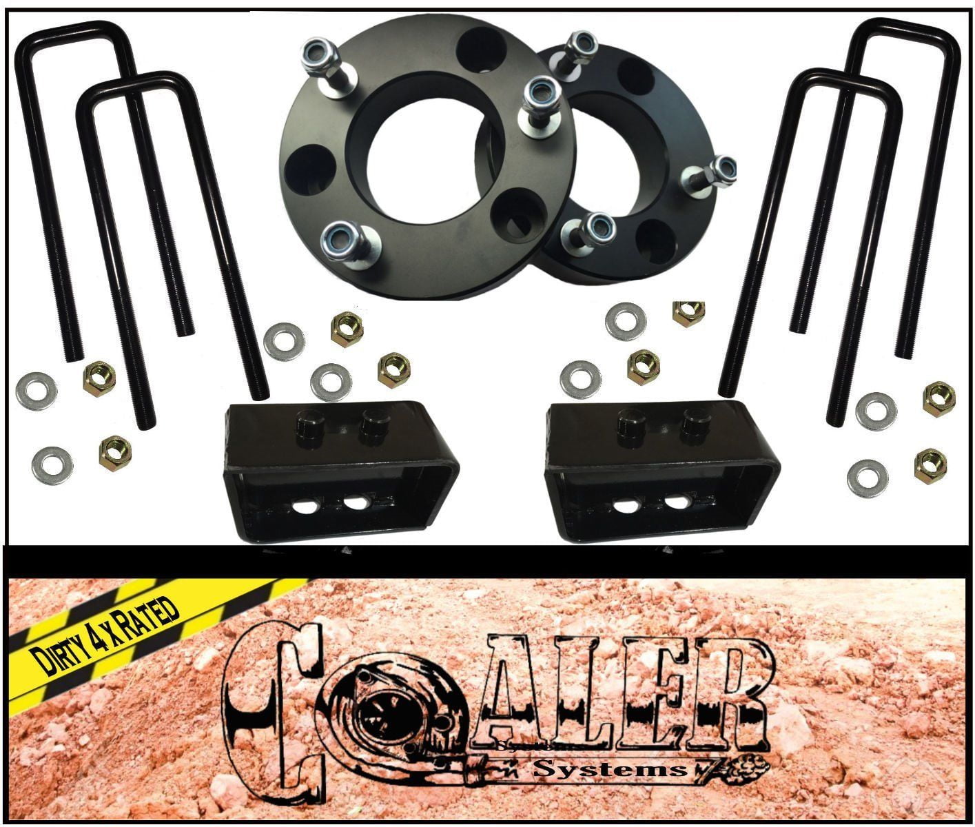 Buy 2004 – 2016 Ford F150 Leveling Kit 3 inch Front with 2 inch Lift ...