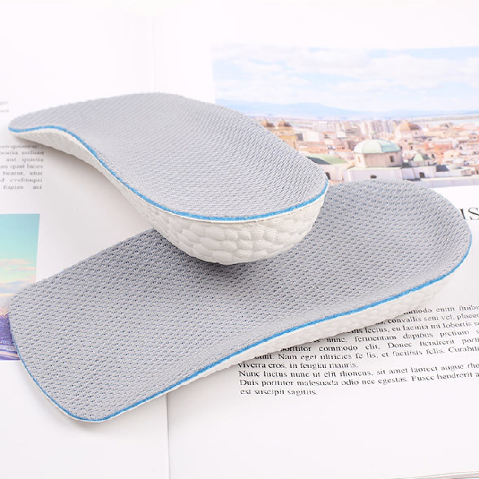 SPRING PARK 2Pcs 2.5cm EVA Mesh Insoles Plantar Support Insoles for ...