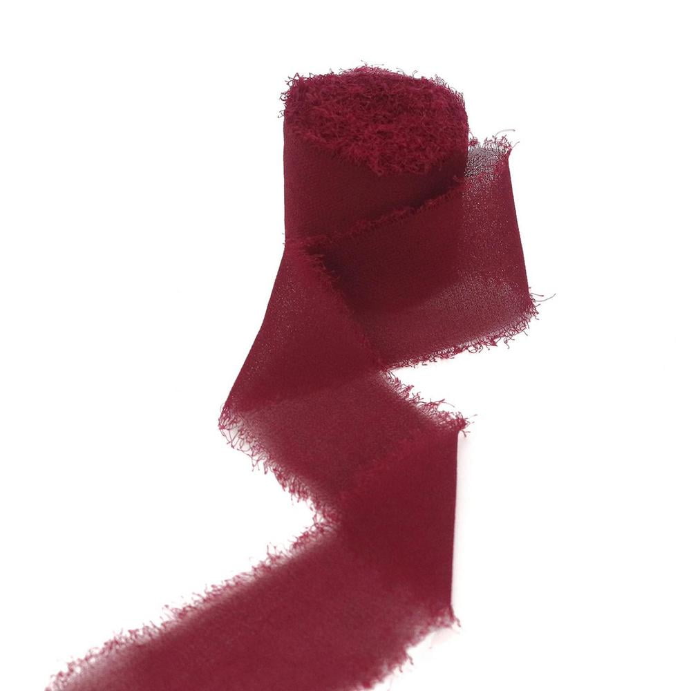 Tohuu Silk Ribbon Embroidery Supplies Hand Torn Chiffon Silk Ribbon ...