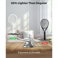 4000V Electric Fly Swatter Racket, Smart Bug Zapper with USB ...