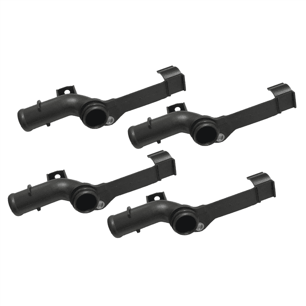 4X Black Plastic Engine Water Pipe to Cylinder Head Fit for C230 W203 ...