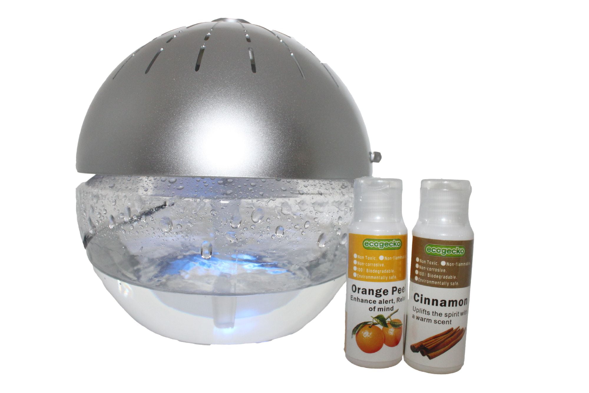 EcoGecko Earth Globe Glowing Water Air Washer and Revitalizer, Large ...