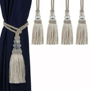 Kenney 58723012 Classic Drapery Holdback, Satin Nickel, 2-Pack ...