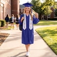 Kids 8-14 Years Graduation Gown Set 4 Pieces with Cap & Stole Uniform ...