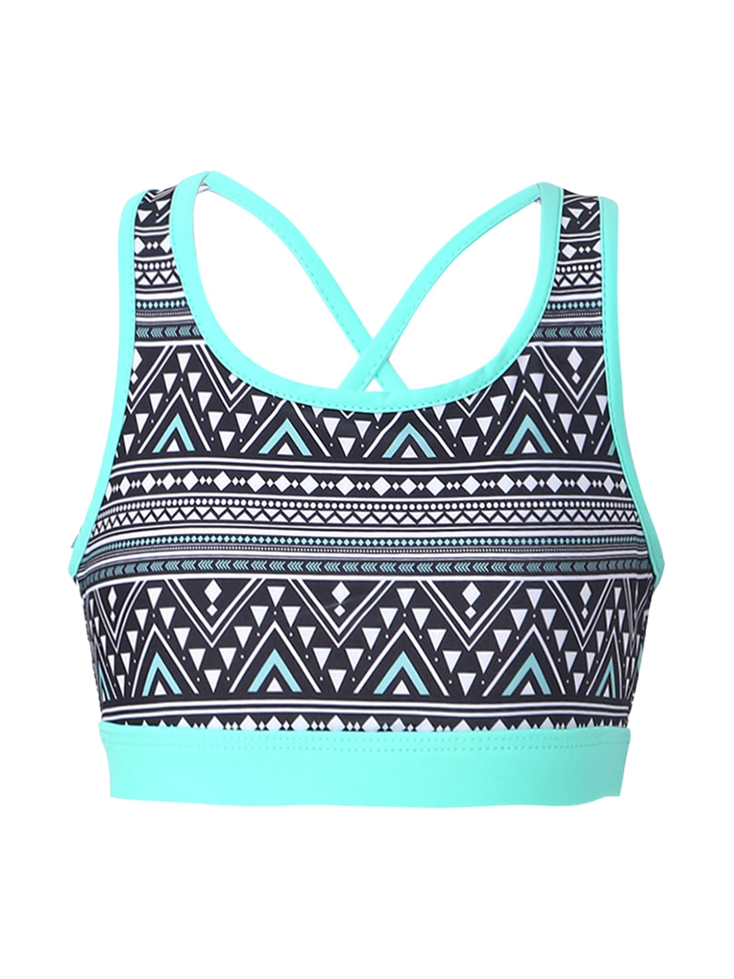 TiaoBug Kids Girls Bikini Top Athletic Shirts Blouse Vest Tee ...