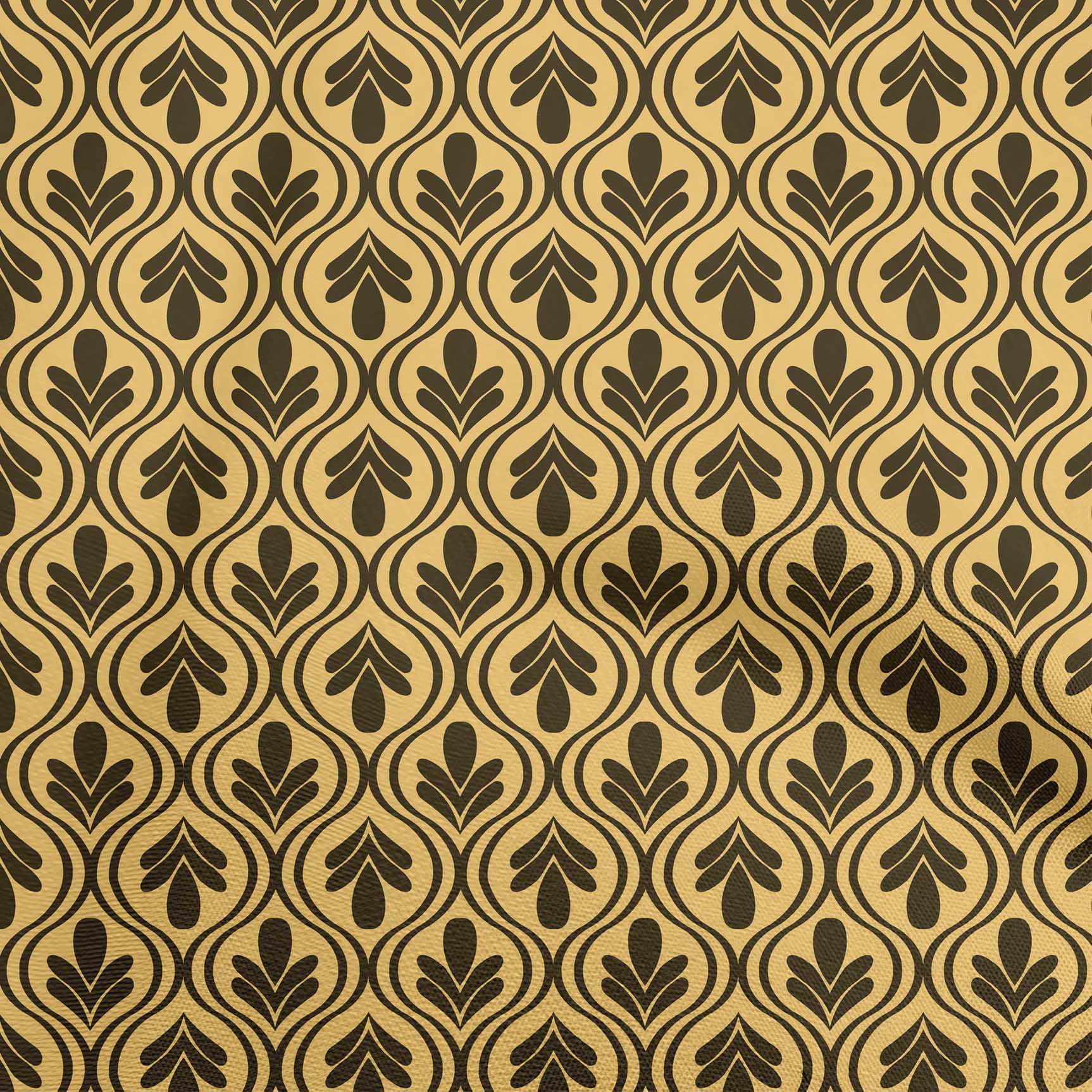 oneOone Silk Tabby Yellow Fabric Asian Block Sewing Fabric By The Yard ...