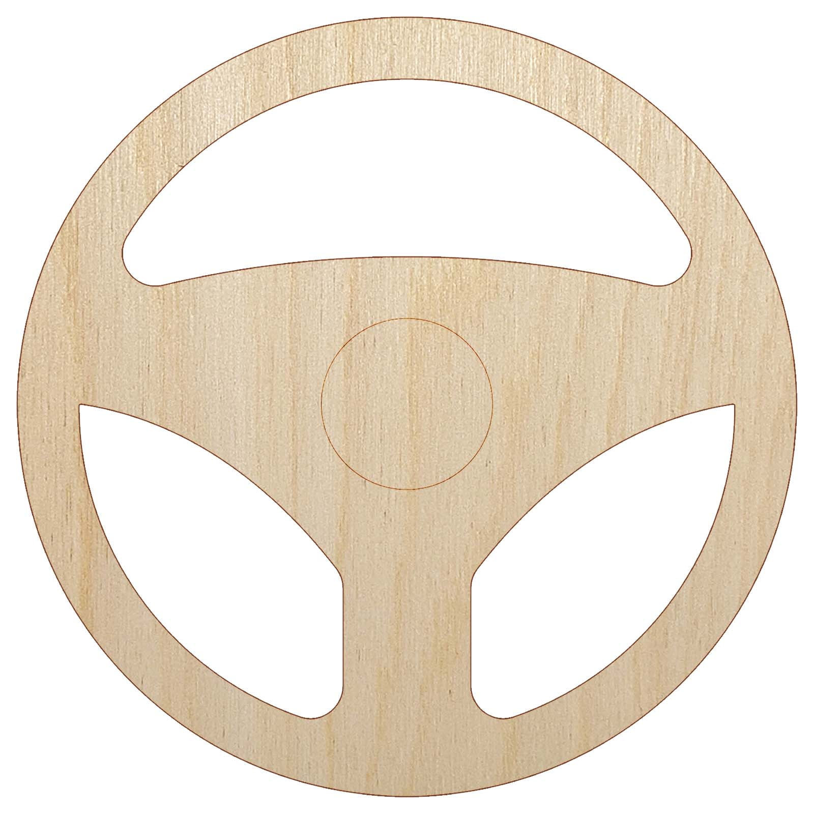 Car Steering Wheel for Driving Wood Shape Unfinished Piece Cutout Craft ...