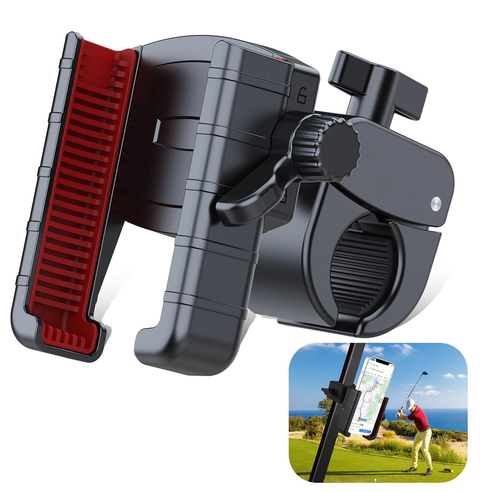 Click here for Bottlepic Rotatable Golf Cart Phone Mount  Univers... prices